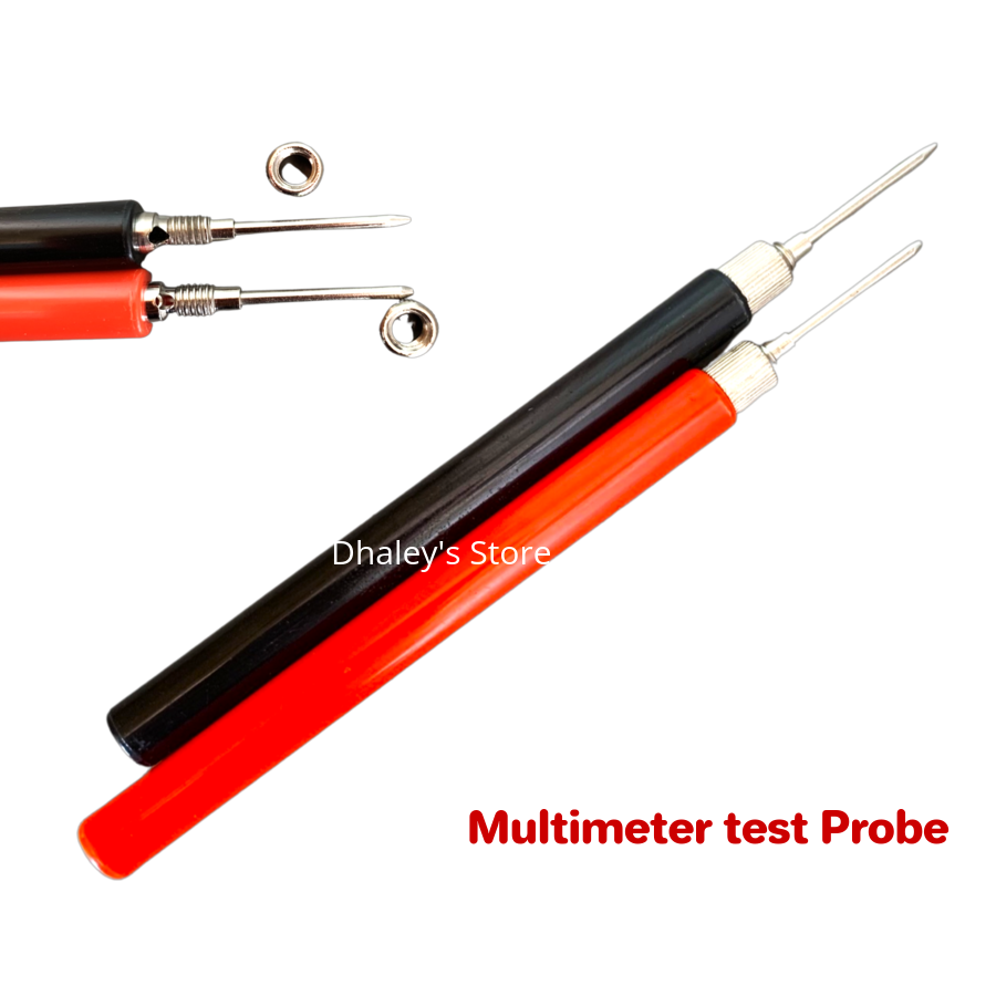 1pair Tester Test Probe Test Led Black and Red Pin Type Probe Heavy ...