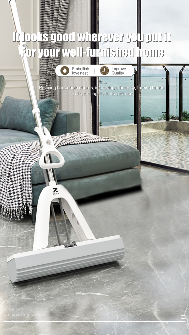 ZOLELE HM33 Glue Cotton Mop Absorbent Sponge Mop Floor Mop Hand Wash ...