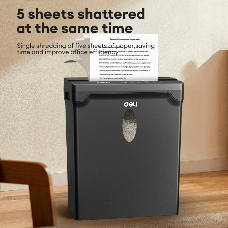 Deli 10L Paper Shredder Automatic Machine 5 Sheets Capacity | Shopee ...