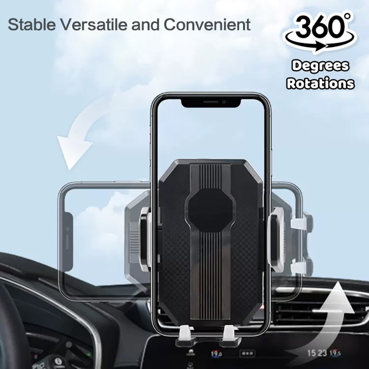 Car Phone Holder Bracket Suction Cup Type Adjustable 360° Rotating ...