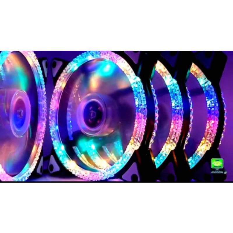 Gstorm Crystal Diamond Rainbow RGB Led fan 120mm PC CPU Computer Case ...