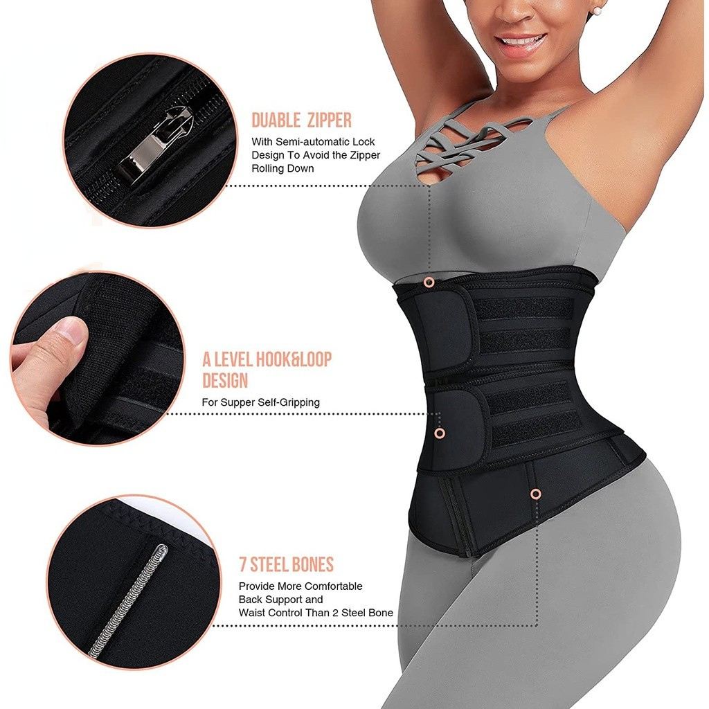 Waist Trainer Body Shaper Weight Loss Corset Trimmer Belt Waist Cincher ...