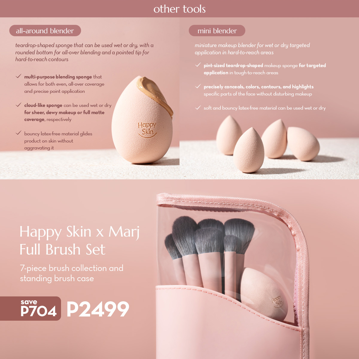 Happy Skin x Marj Full Brush Set | Shopee Philippines
