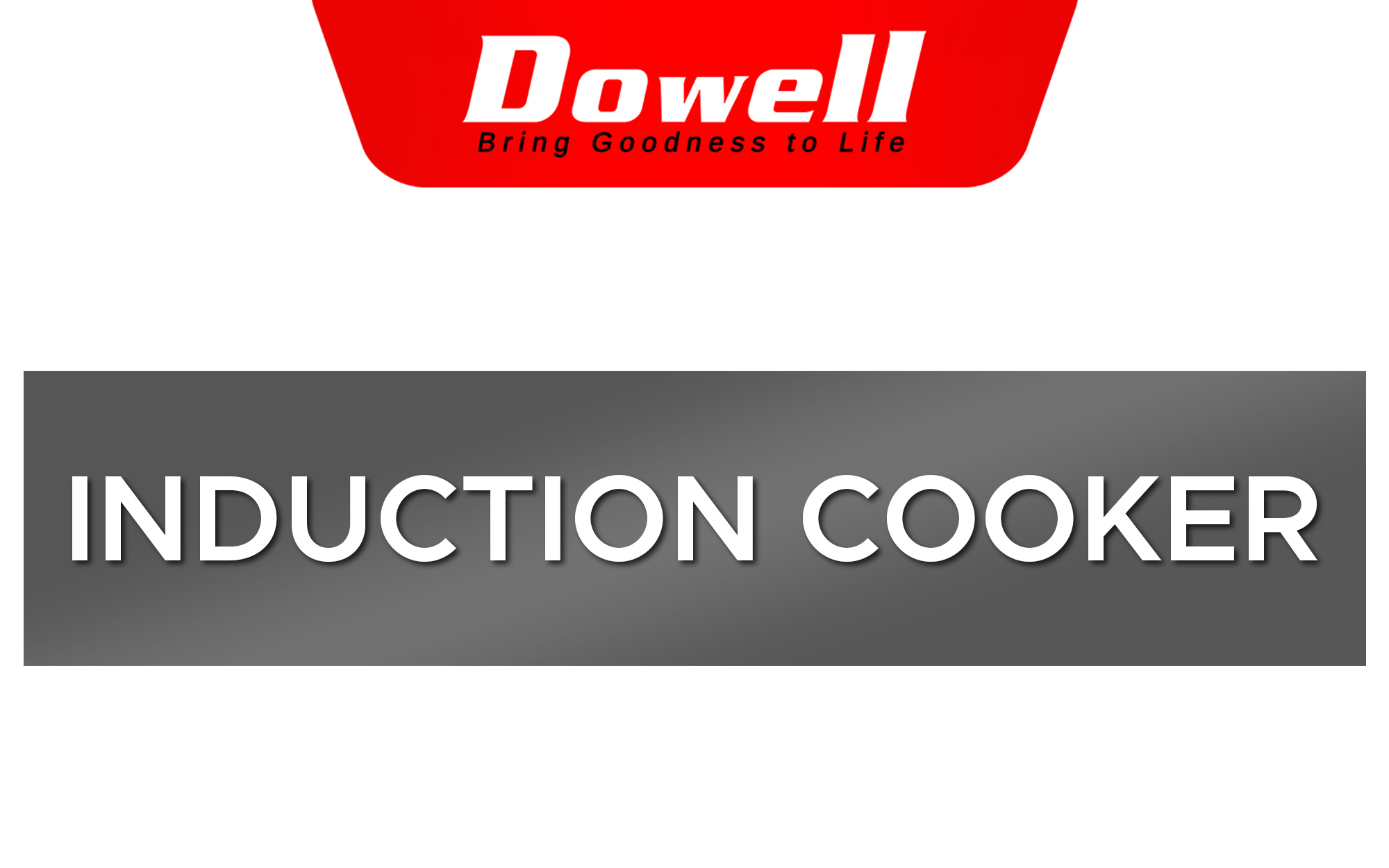 Dowell Double Hob Induction Cooker 200mm Wide Cooking Zone 6-Preset ...