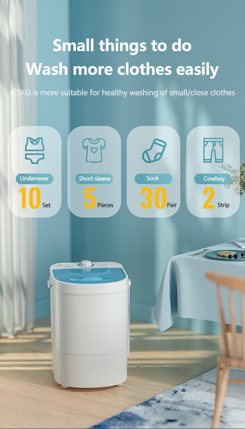 Mini Automatic Washing Machine Baby Special Mini Dehydration Free ...