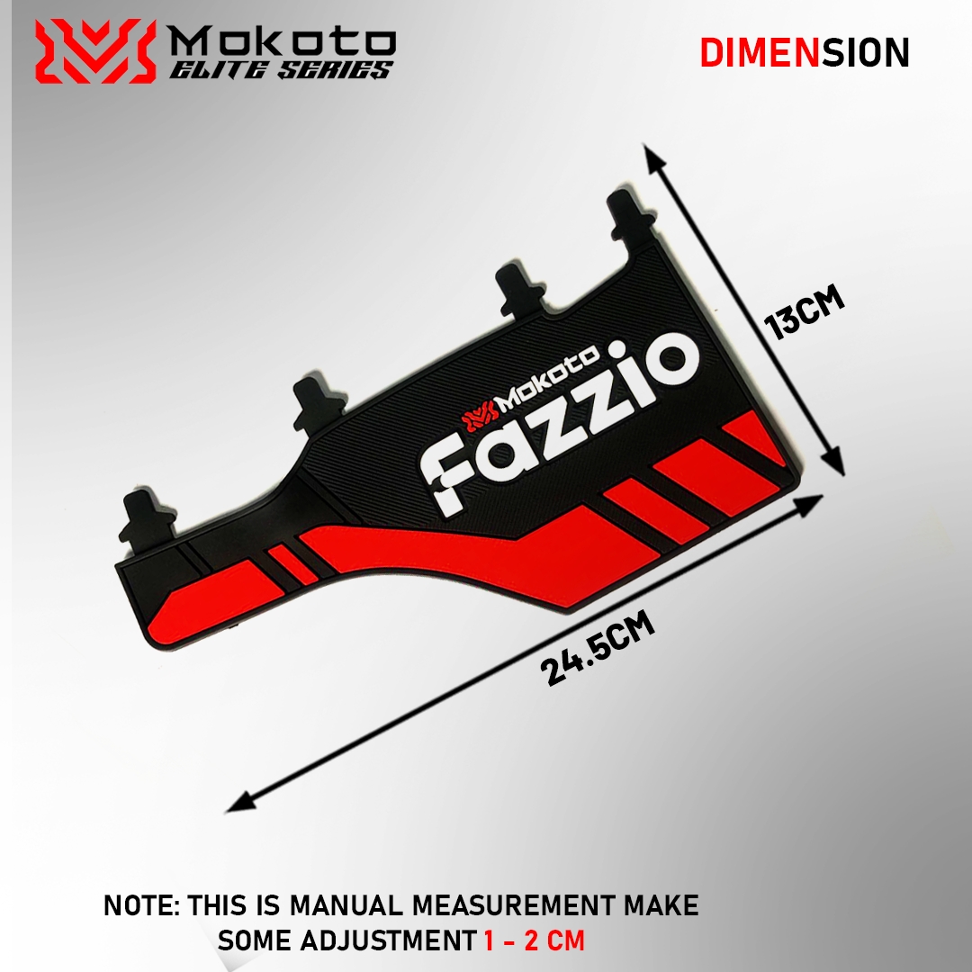 MOKOTO ELITE SERIES MIO FAZZIO RUBBER MUD FLAPS SPLASH GUARD FOR MIO ...