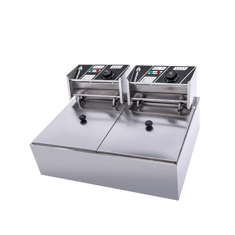 6L + 6L electric fryer electric deep fryer, fryer with Strainer ...