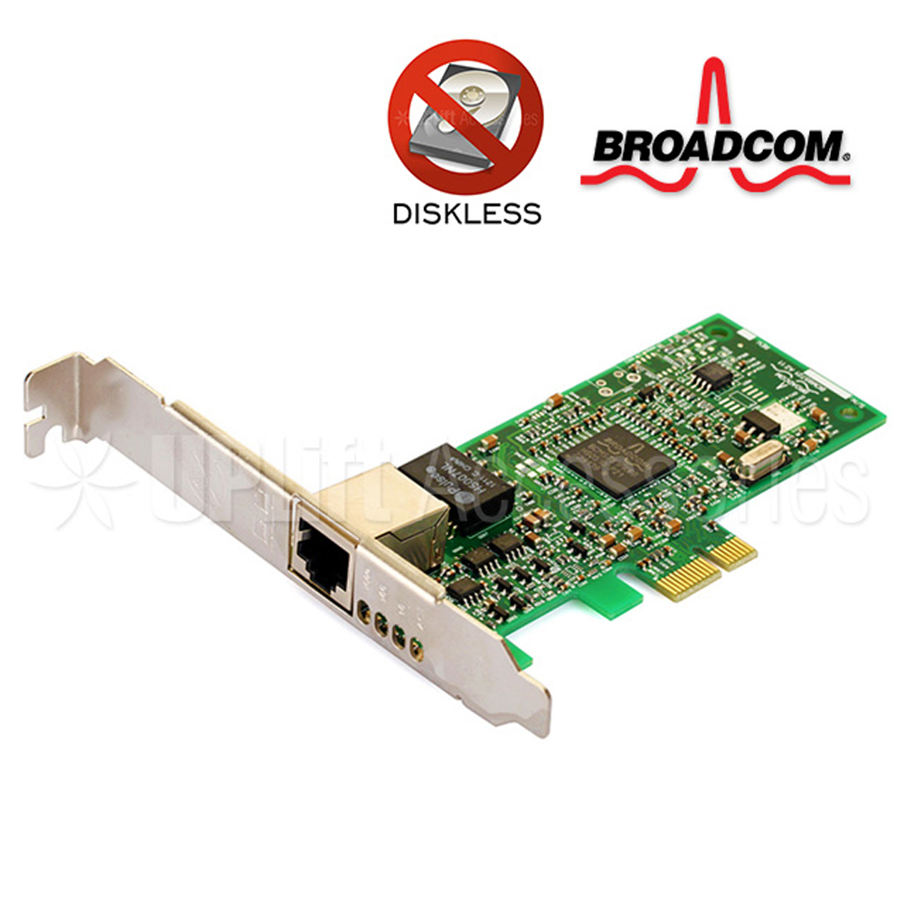 Genuine Intel / Broadcom Diskless Gigabit 10/100/1000Mbps LAN Card with ...