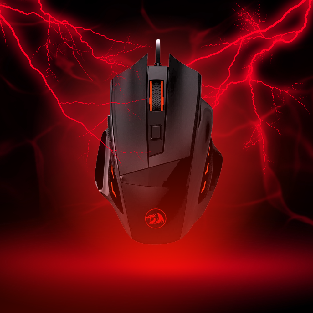 Redragon M609 Phaser Optical USB Wired Gaming Mouse w/ Up to 3200 DPI ...