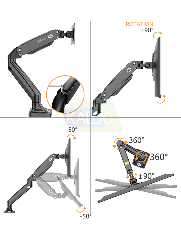 KOORUI X KLC DS110 Monitor Arm Mount Stand for 17 inch to 35 inch ...