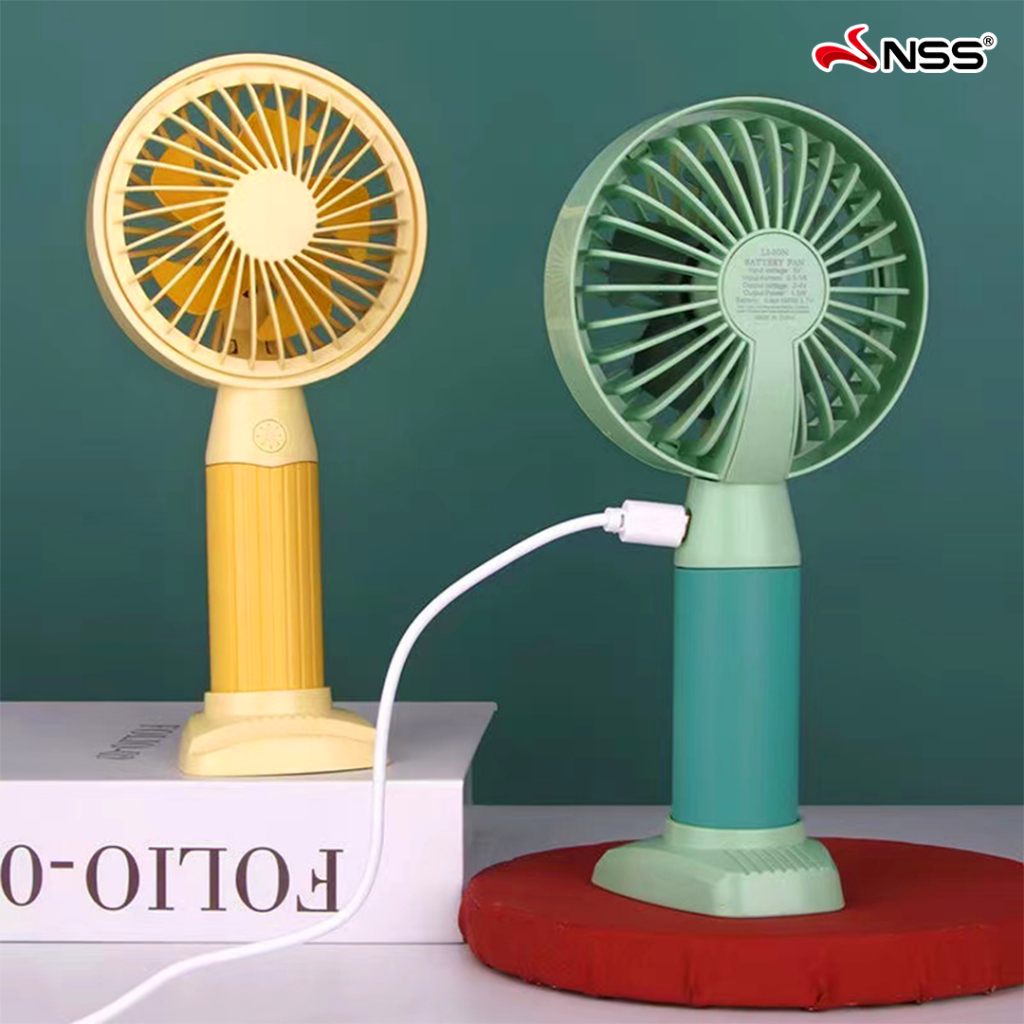 NSS Portable Rechargeable Fan Mini Handy Fan Pocket Size USB Fan with ...