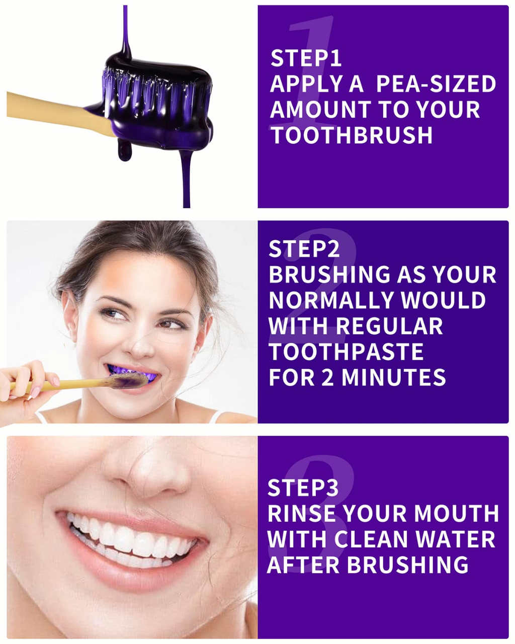 SMILEKIT Teeth Whitening toothpaste V34 Colour Corrector Purple ... SMILEKIT Teeth Whitening toothpaste V34 Colour Corrector Purple ...