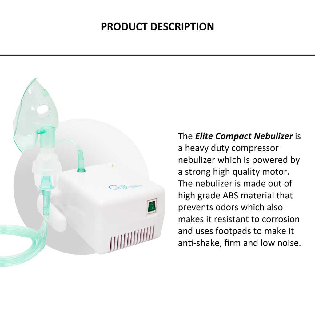 Indoplas Elite Compact Nebulizer | Shopee Philippines