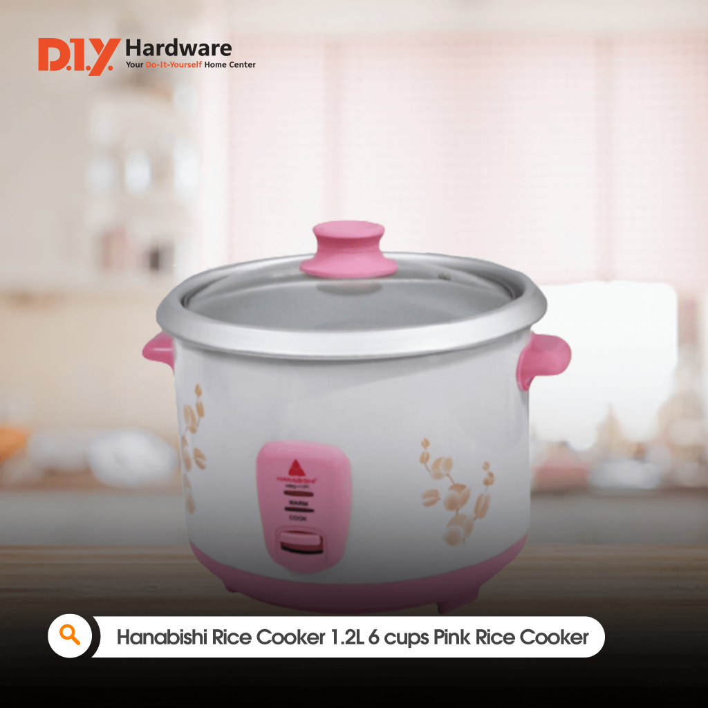 Hanabishi Rice Cooker HRC12G 1.2L 6 cups Pink Rice Cooker - DIYH ONLINE ...
