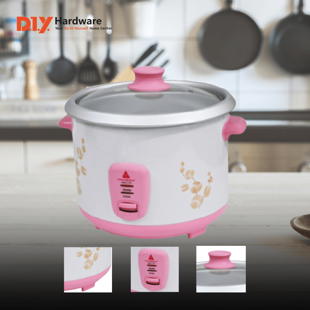 Hanabishi Rice Cooker HRC12G 1.2L 6 cups Pink Rice Cooker - DIYH ONLINE ...