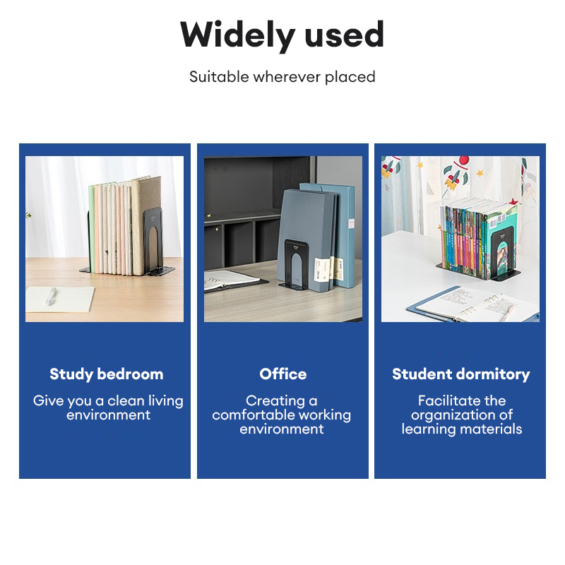 Deli 9271 Expandable Book Stand Metal Bookshelf Rack Support Stand ...