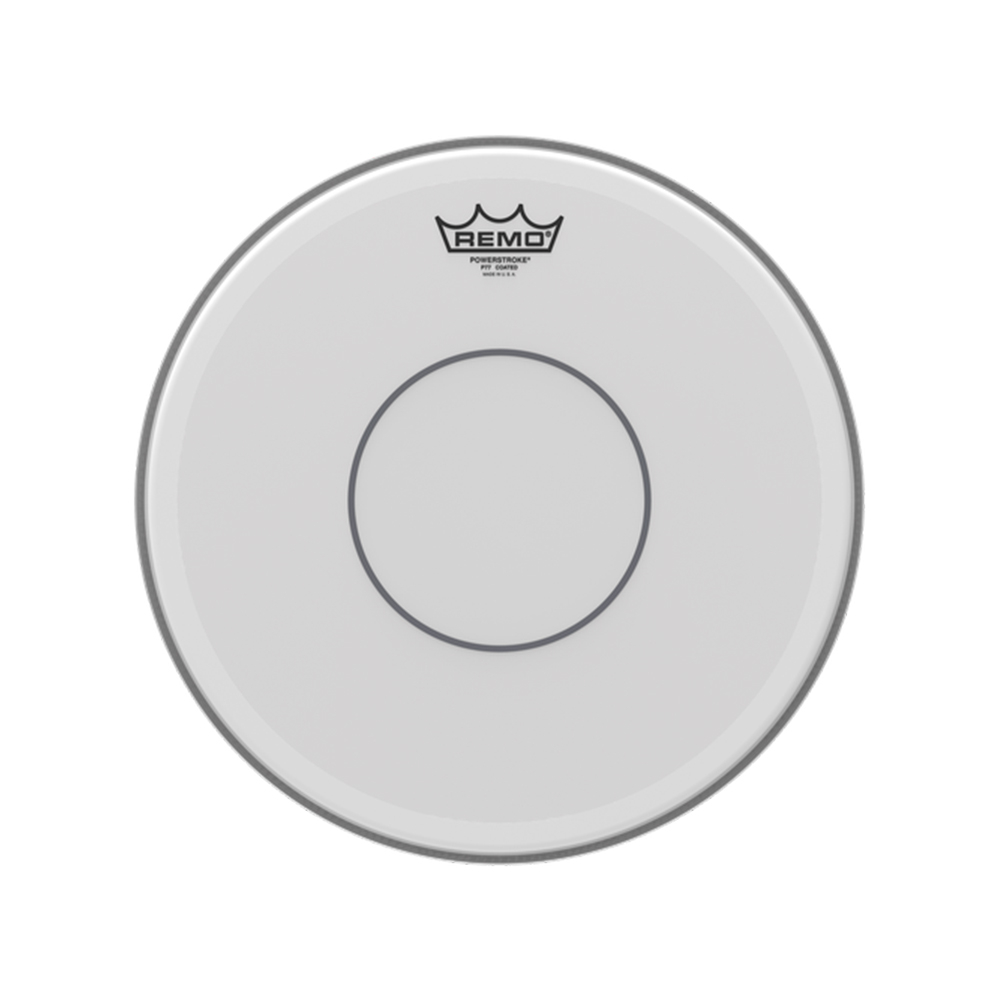 Remo Powerstroke 77 14" Coated Clear Dot Drum Head with Clear Top for ...