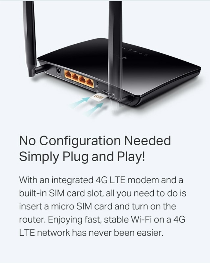 TP-Link | TL-MR6400 | 300Mbps | Wireless N | 4G | LTE | Open Line ...