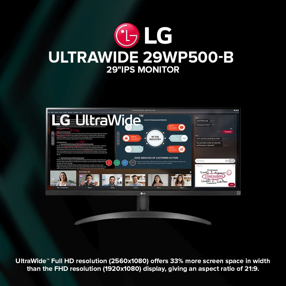 EasyPC| LG Ultrawide 29WP500-B 29 inch IPS Monitor| 75Hz| Gaming ...