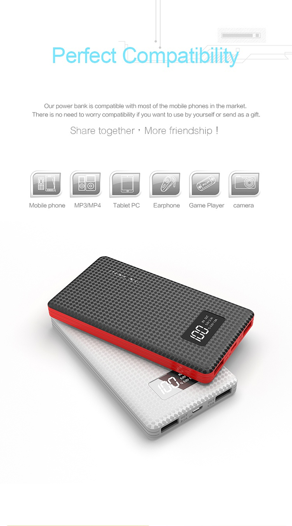 Pineng PN-960 6000mAh Lithium Polymer w/ Intelligent Identification ...