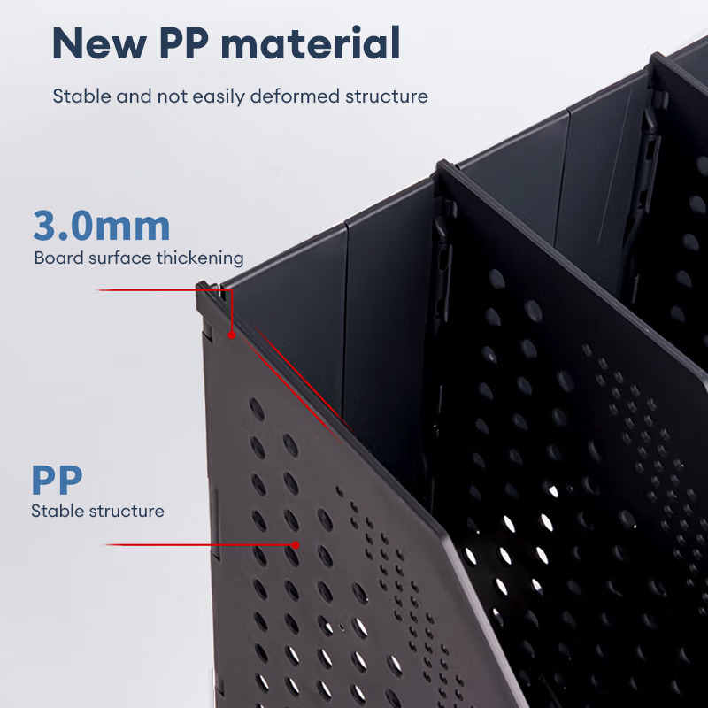 Deli Foldable Bookshelf Desktop Storage File Shelf Magazine Organizer ...