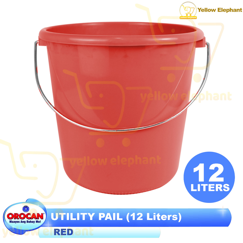 Orocan Utility Pail 12 Liters (BLUE, GREEN,RED) | Shopee Philippines
