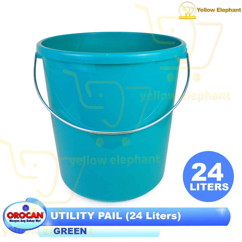 Orocan Utility Pail 24 Liters (BLUE, GREEN,RED) | Shopee Philippines