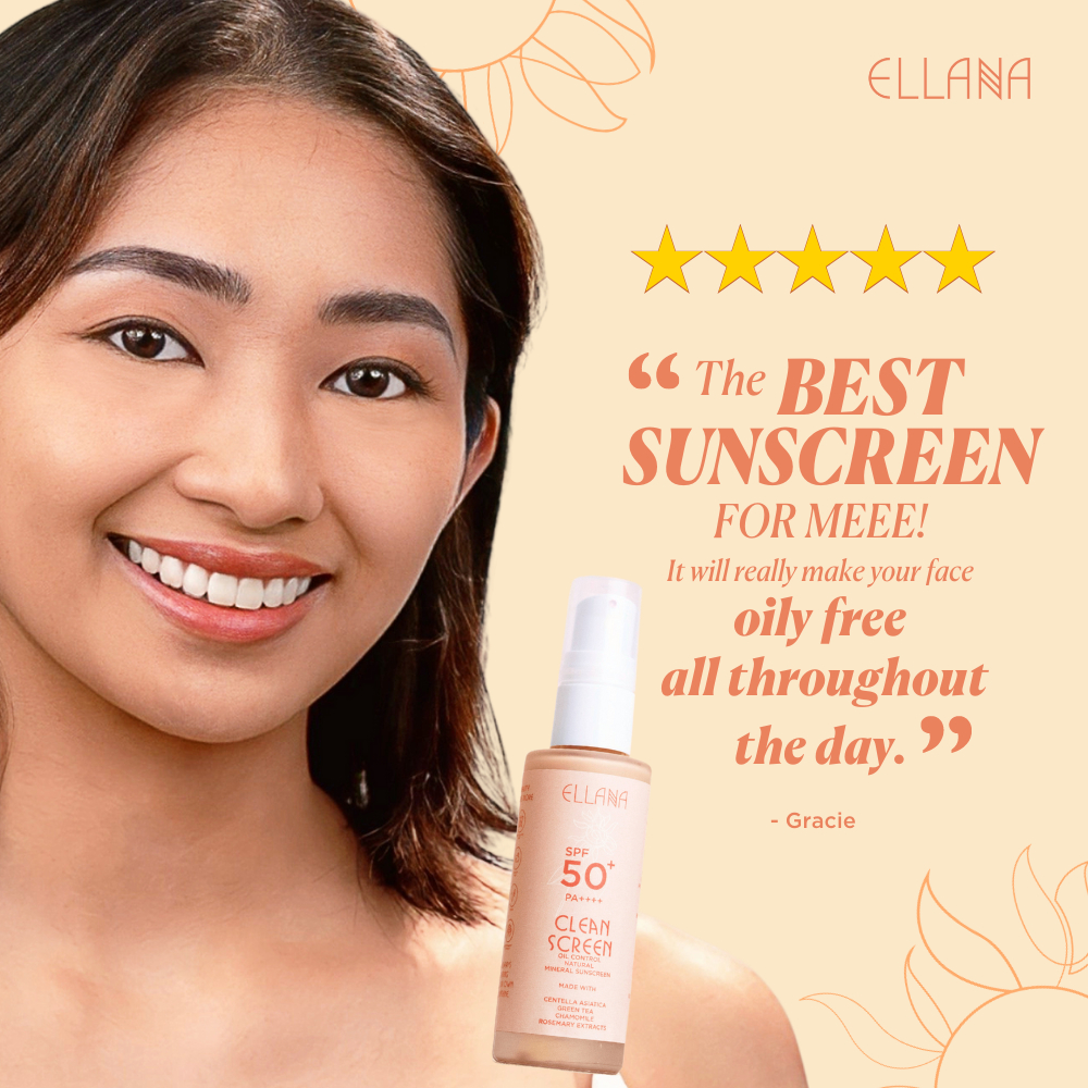 Ellana Clean Screen SPF 50 Oil Control Mineral Sunscreen with Centella ...