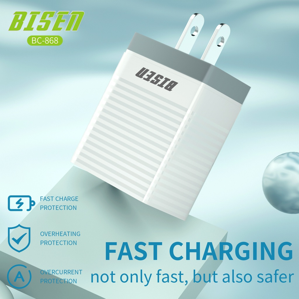 BISEN BC868 Universal 20W Fast Charging & Data Transfer Cable Charger/1 ...