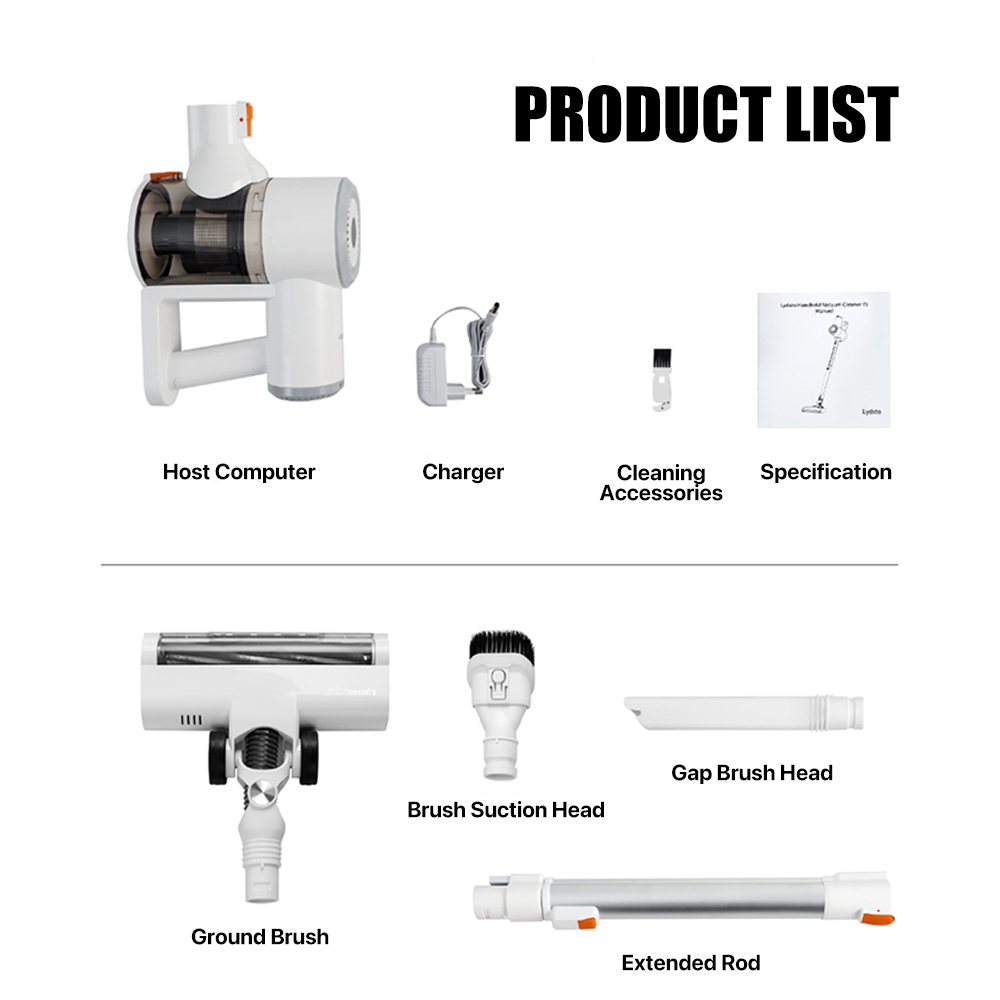 Lydsto Handheld Cordless Vacuum Cleaner With Big Suction Power For Home ...