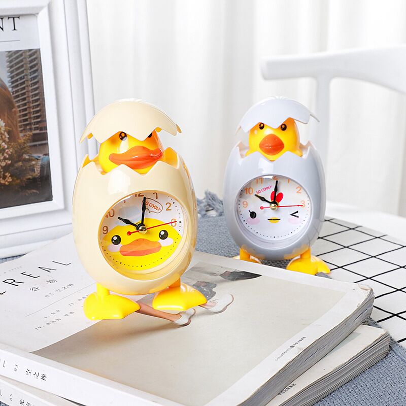 Cartoon Cute Clock Chicken Duck Egg Shell Shape Student Children ...