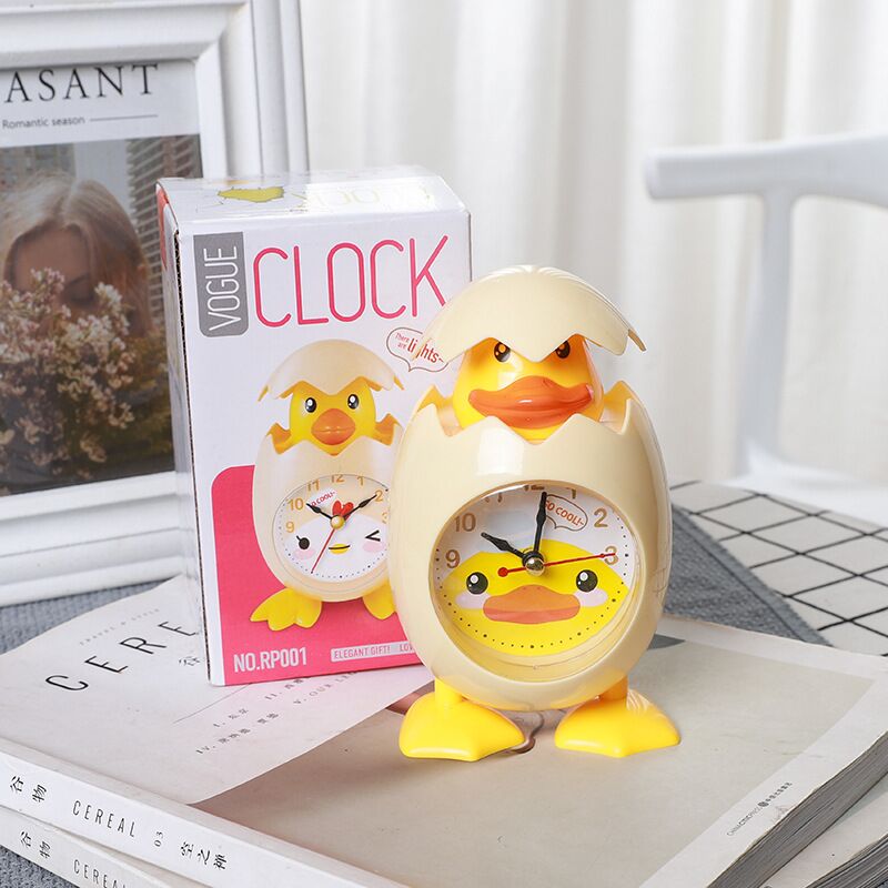 Cartoon Cute Clock Chicken Duck Egg Shell Shape Student Children ...