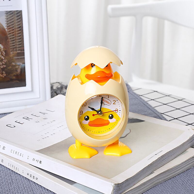 Cartoon Cute Clock Chicken Duck Egg Shell Shape Student Children ...