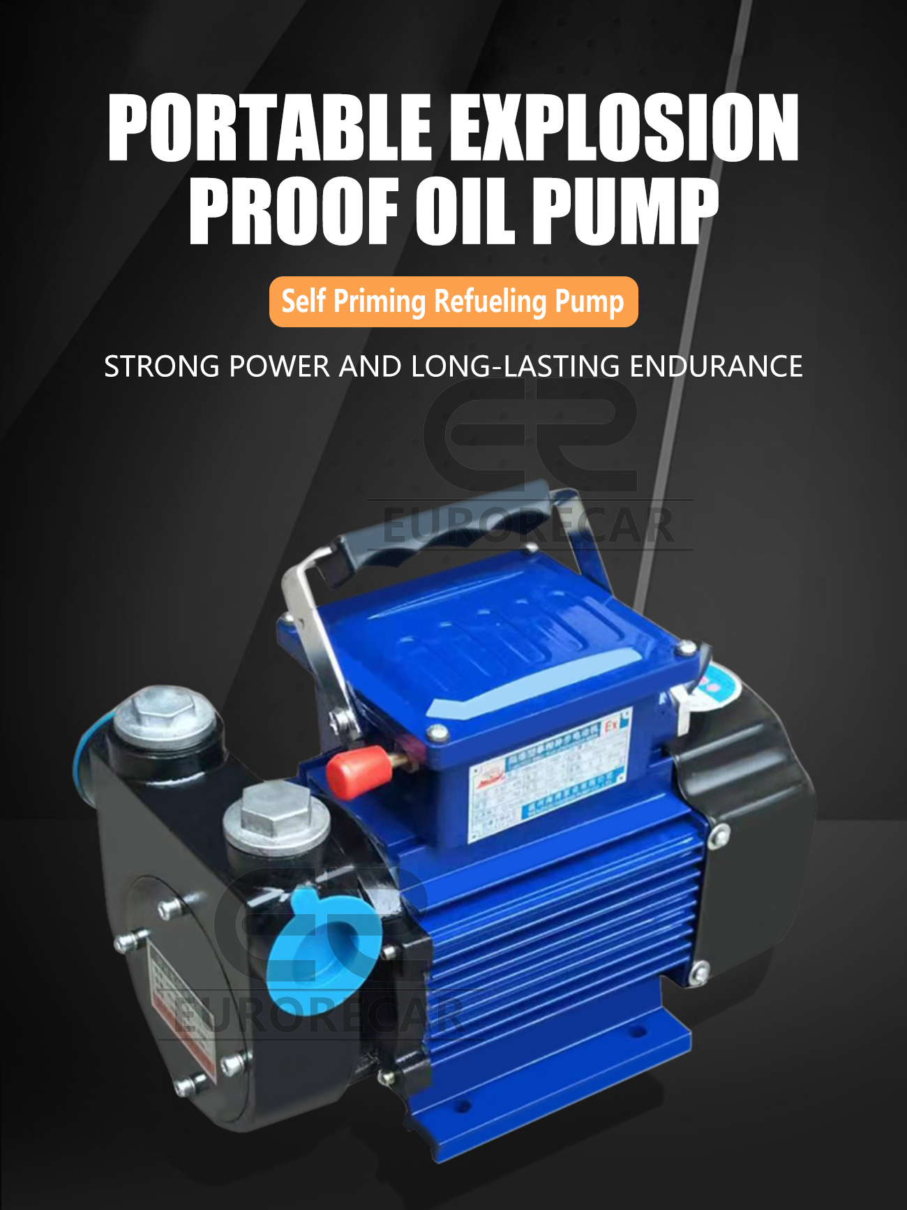 220V 60Hz Self Priming Fuel Transfer Pump Gasoline Diesel Multiple ...