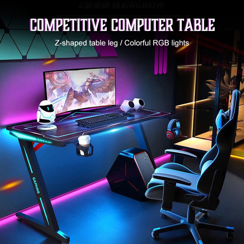 EasyPC | InPlay Race T2 Black and White Gaming Computer Table | Shopee ...