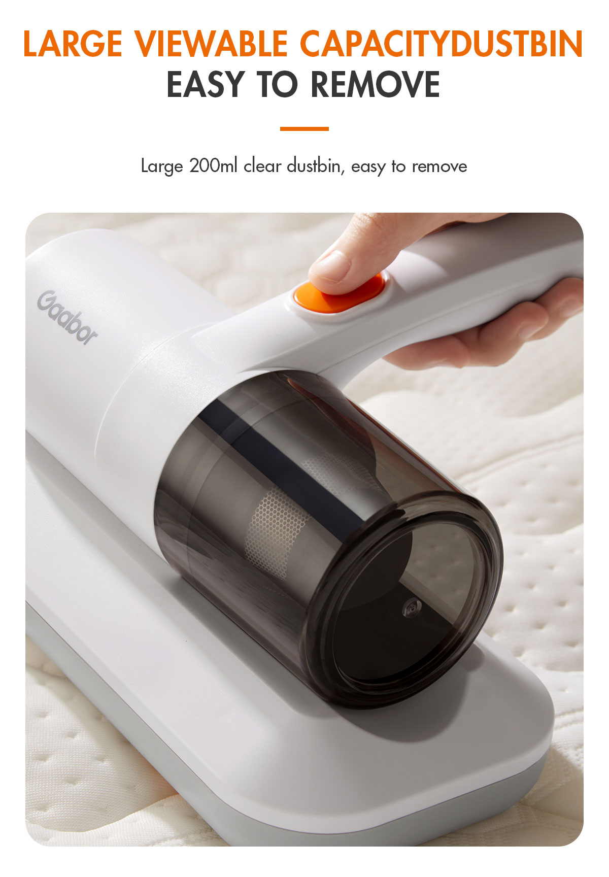 Gaabor Dust Mite Vacuum Cleaner with Single/Dual UV Light Sterilization ...