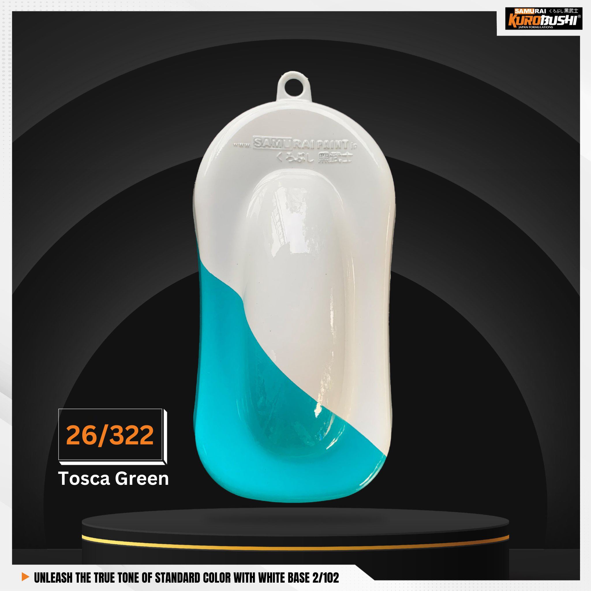 SAMURAI 26/322 Tosca Green (White Base Color) 400ml | Shopee Philippines