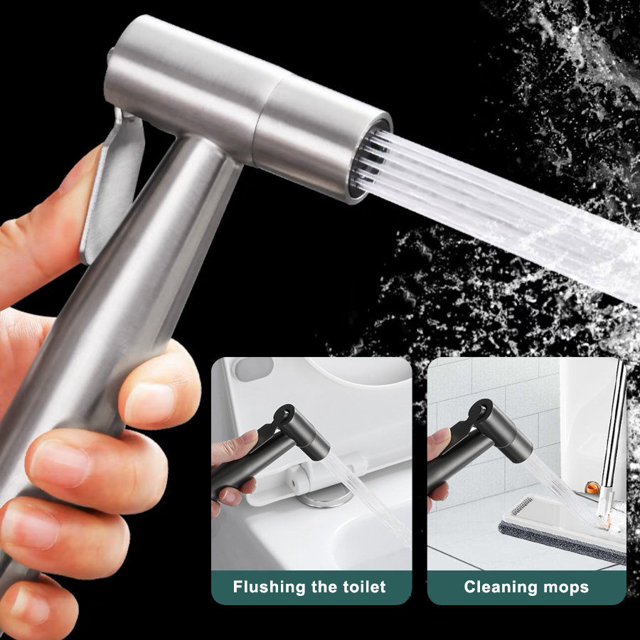 TQTQ SUS304 Bidet Set Portable Shower Toilet Heavy Duty Bidet Spray Set ...