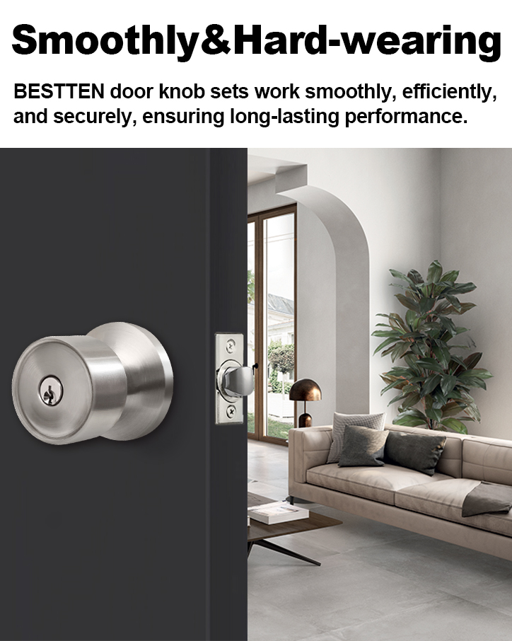 Geneva Series Oil Rubbed Bronze Entry Door Knob with Key, Removable ...