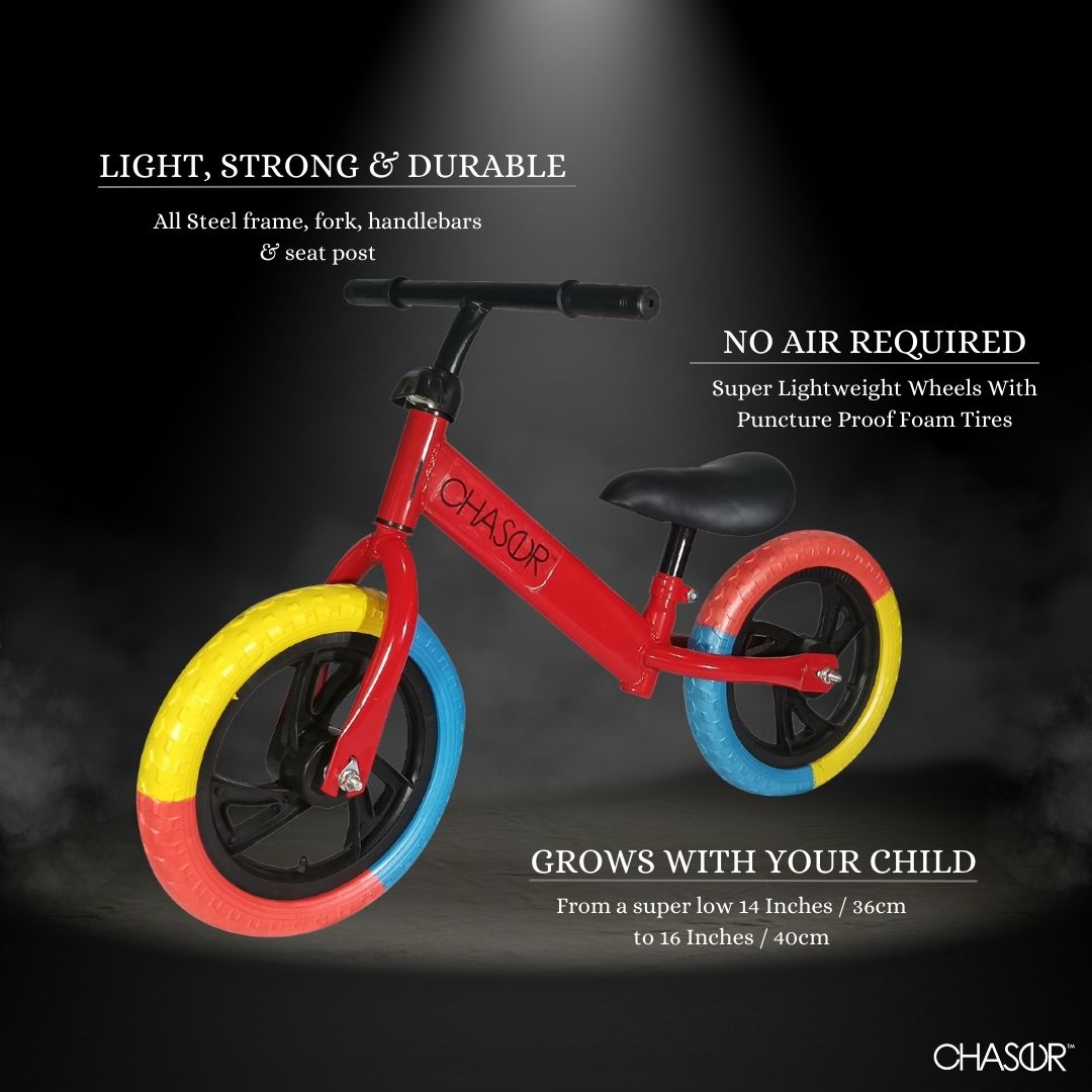 Chaser Wheelies Rainbow Balance Bike Toys for Kids – No Pedals ...