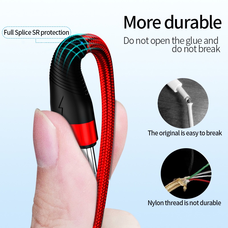 Fast Charging Line 3-in-1 Mobile Phone Charging Cable 100W Fast ...