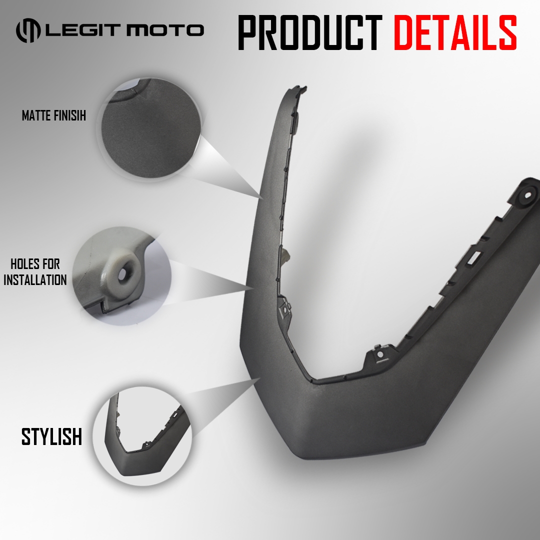 LEGITMOTO YAMAHA NMAX V2 BIG U FRONT COVER MATTE GRAY FOR NMAX V2 ...