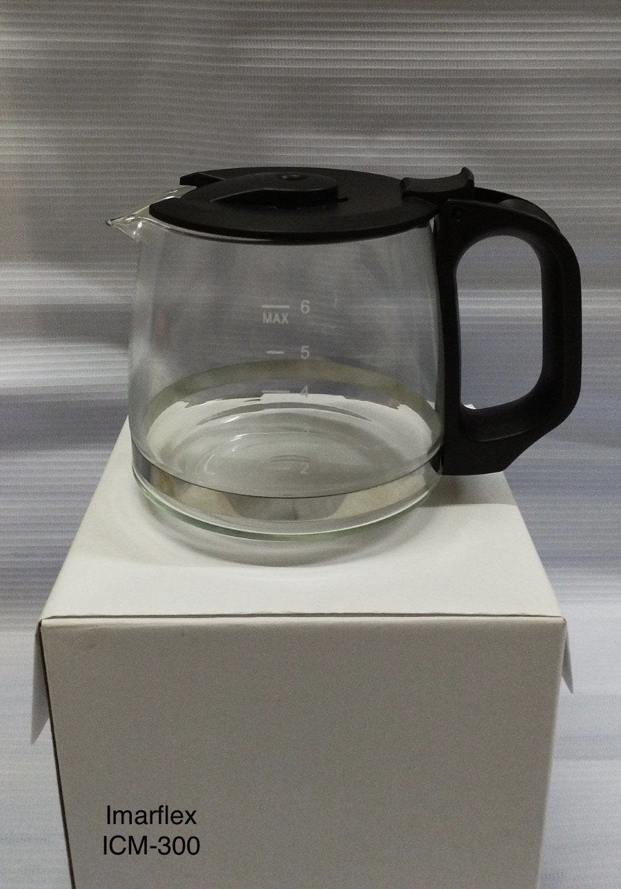 Replacement Glass Carafe ONLY for Imarflex ICM-300 Coffee Maker (HX ...