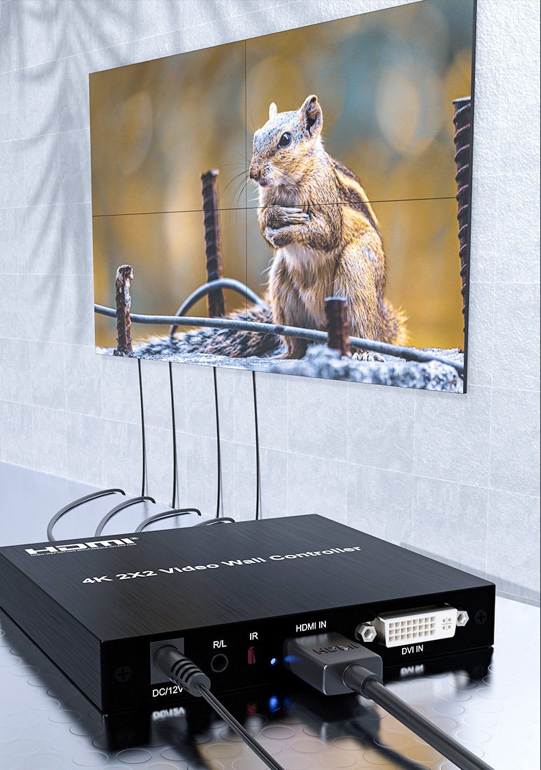 ArgoX 1080p / 4K HDMI 2x2 Video Wall Controller Multi Screen Splicer ...