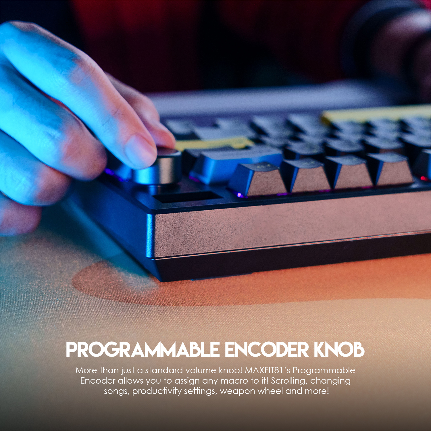 Fantech Maxfit81 MK910 Vibe Edition RGB Tri-mode Modular & Hotswappable ...