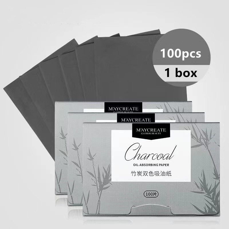 100pcs Oil Paper For Face Oil Control Film Paper Powder Natural Green ...