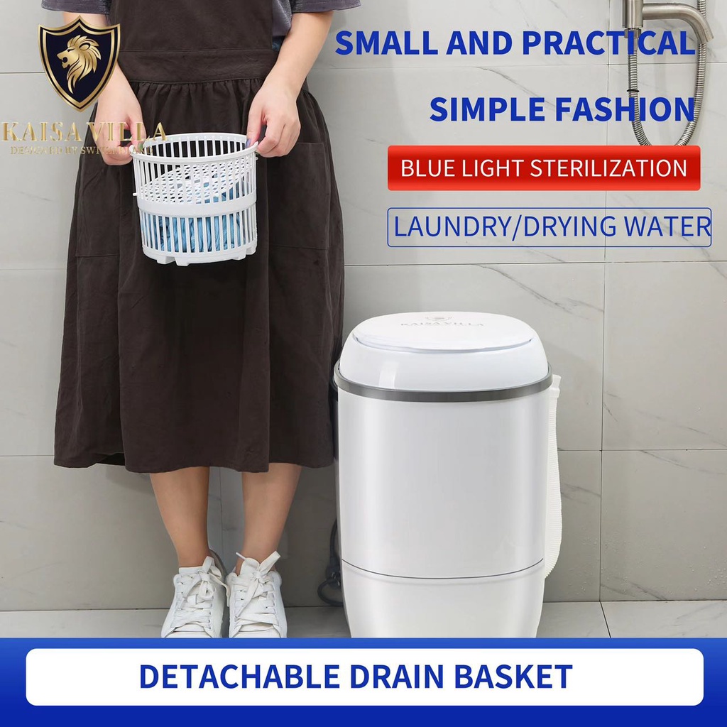 KAISA VILLA Washing Machine Mini Automatic Household Portable ...