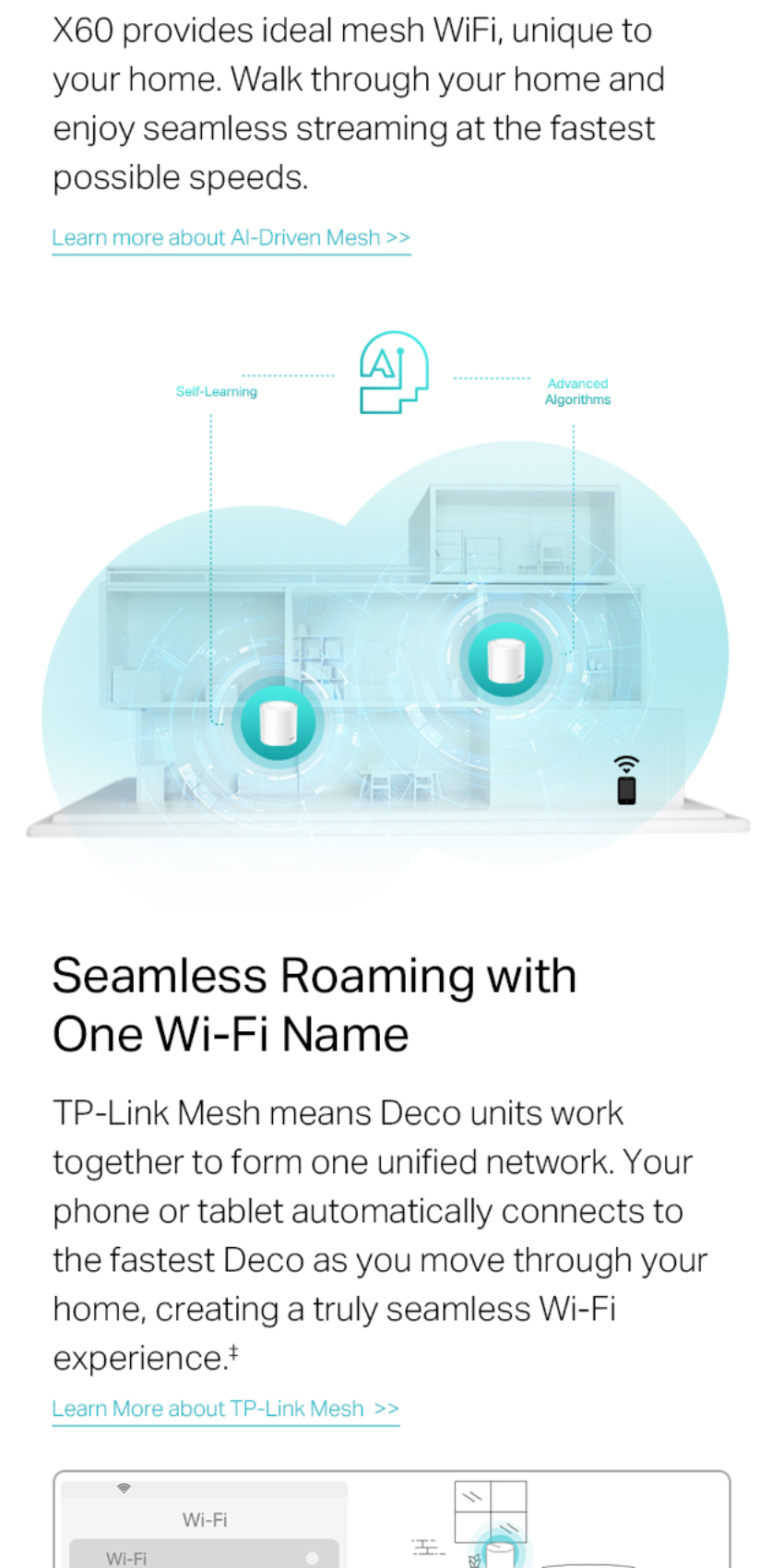 TP-Link | Deco X60 | AX5400 | MU-MIMO | Whole | Home | AI-Driven | Mesh ...
