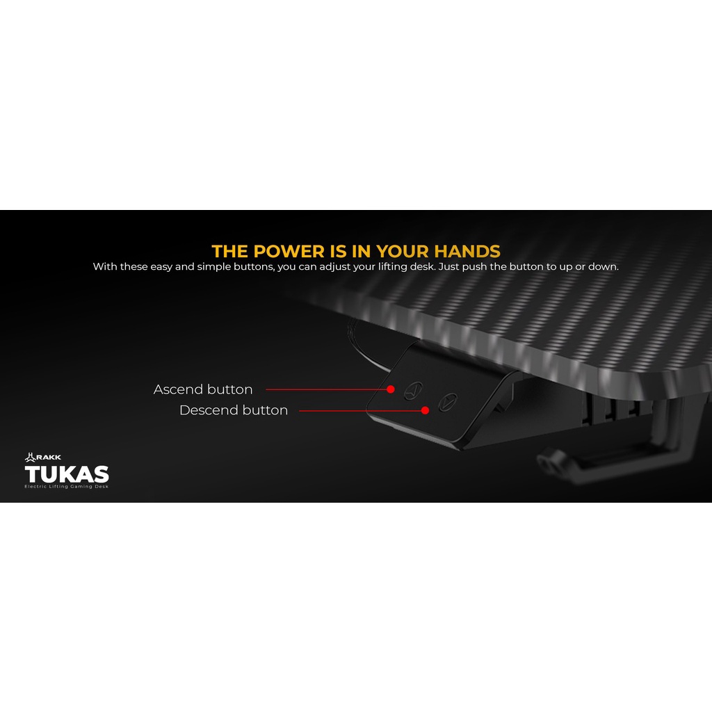 RAKK TUKAS/XL 100cmX60cm/140cmX60cm Gaming Table| Electric Lifting ...