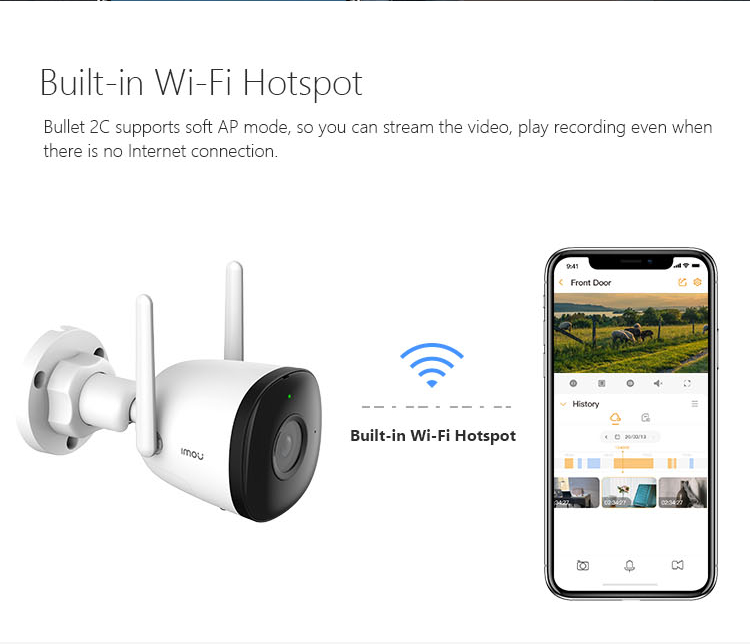 IMOU Bullet 2C 4MP IPC-F42N-D 2K QHD CCTV Smart Monitoring WiFi Outdoor ...